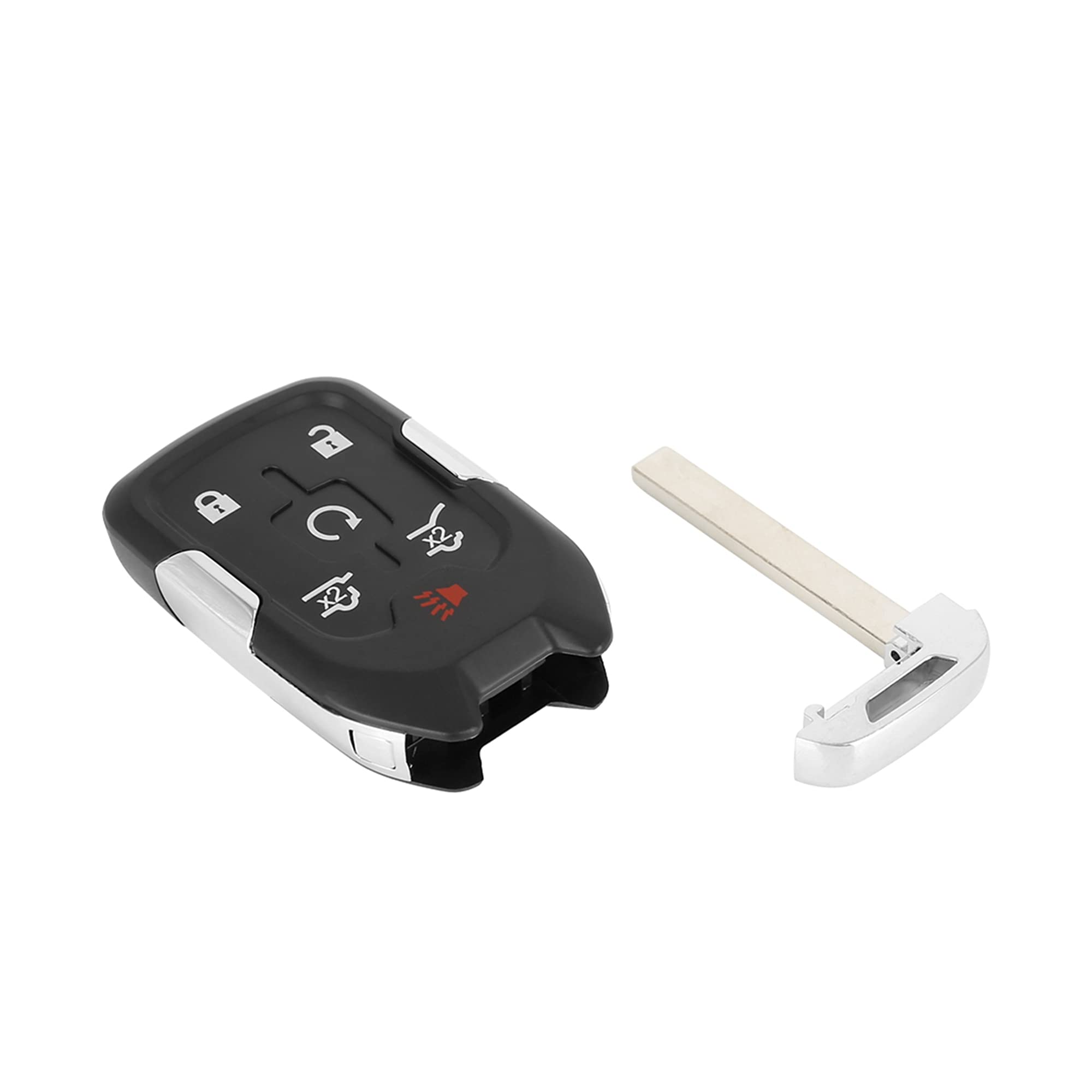 X AUTOHAUX New Car Replacement Keyless Remote Key Fob Shell Case Black 13508280 for GMC Yukon 2014-2018 Yukon Xl 2015-2018 for Chevrolet Tahoe Suburban 2014-2018