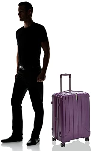 Samsonite Near Spinner 66/24 exp Ladies Medium Purple Polypropylene Luggage Bag TSA Approved AY8093002