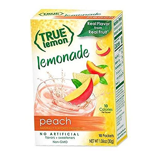 True Lemon Assorted Beverage Pack: (5boxes 10ct each) with 5 FREE BONUS Sticks of Lemonade! True Lemon Original True Peach Lemonade, True Black Cherry Limeade, True Mango Orange and True Raspberry Assorted True Lemonade Drink Mixes.