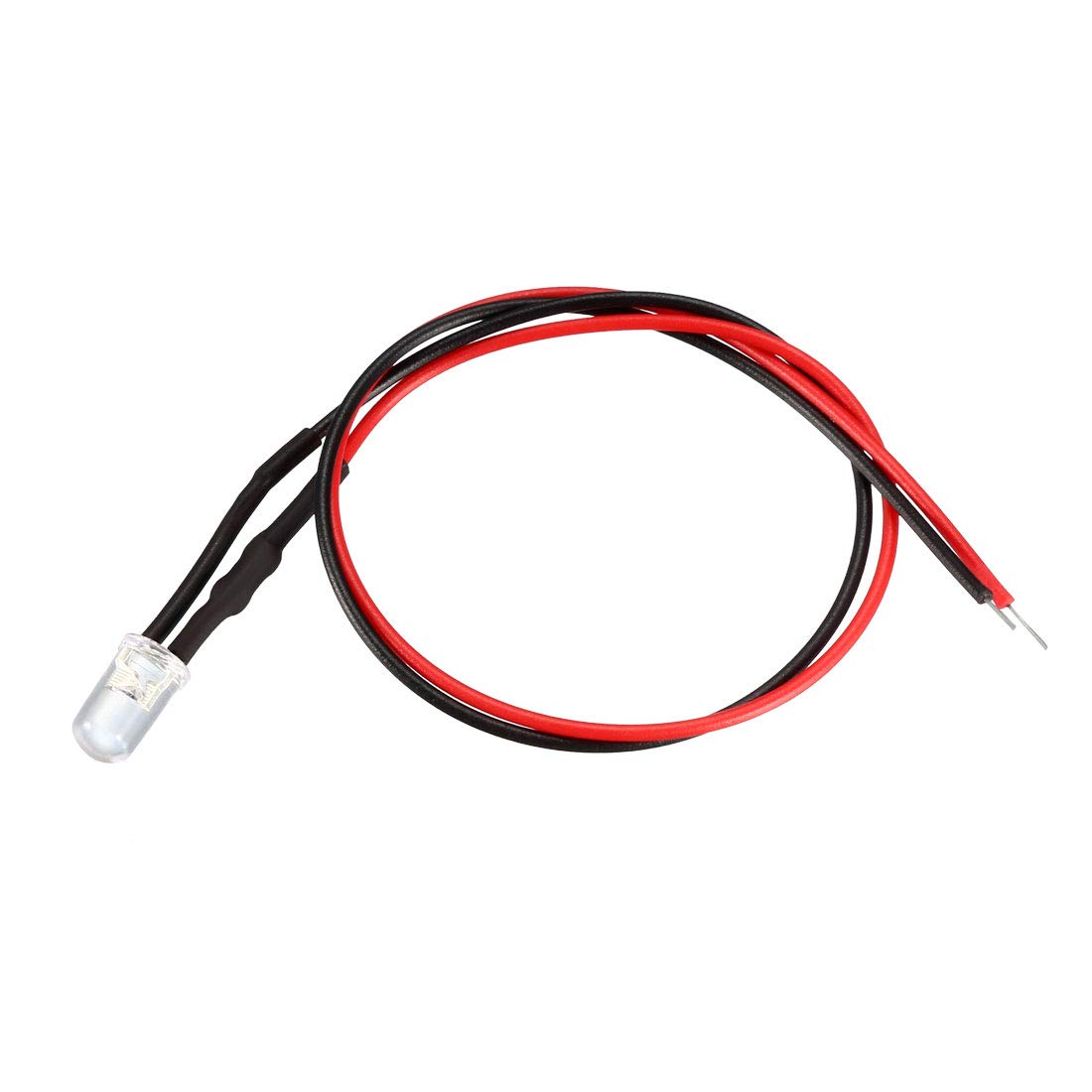 uxcell 36pcs Mixed Colour 5mm LEDs Prewired Light DC3-6V 20cm Pre Wired LED