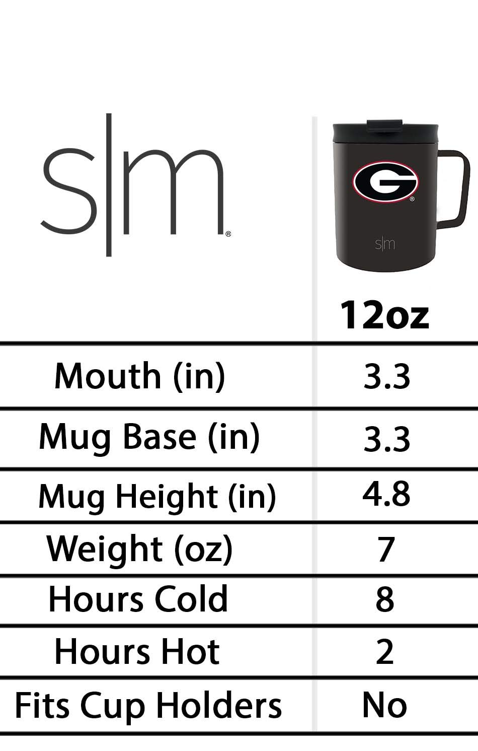 Simple Modern Officially Licensed Collegiate Indiana University Coffee Mug with Lid | Gifts for Men Travel Thermos | 12oz Scout