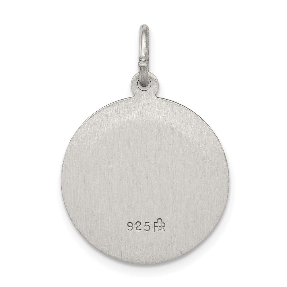 Sterling Silver Antiqued Saint Peter Medal 25mm 20mm style QC5753