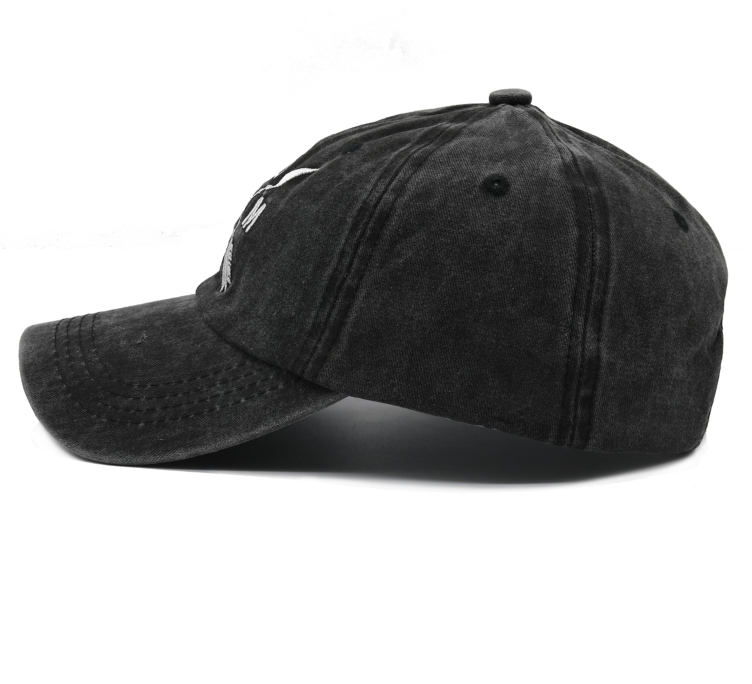 Waldeal Women's Embroidered Mom Life Baseball Caps Vintage Dad Hats Black