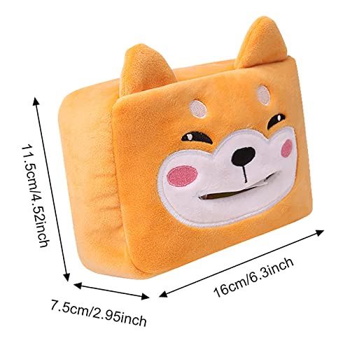 Tissue Box Cover Soft Adorable Animals Shaped Creative Storage Bag Hanging Pouch Tissue Box for Car Home Led Lights for Inside