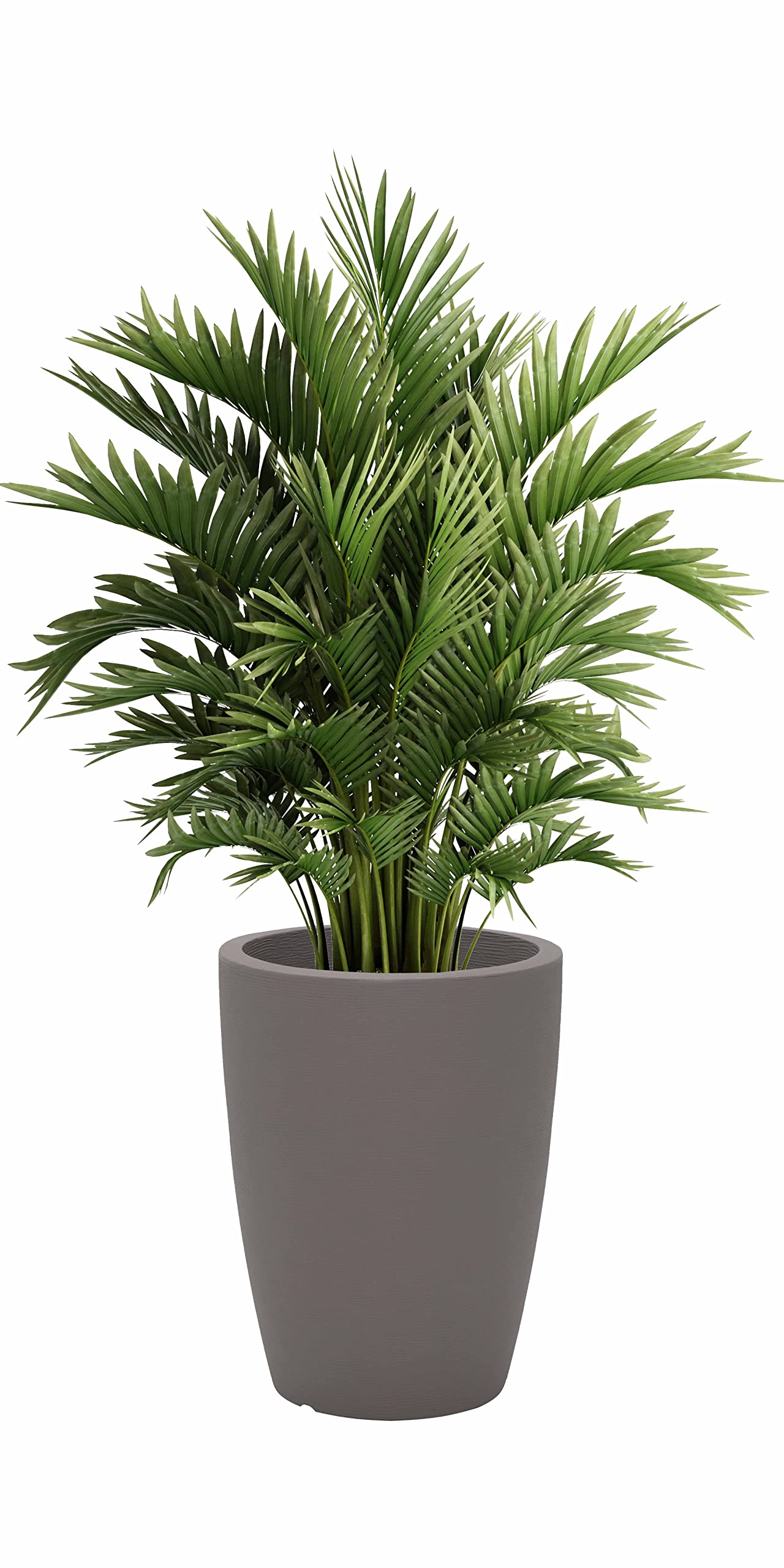 Thai Plant Pot Plastic Taupe Diameter 50 x Height 67 cm Weatherproof Volume 84 litres