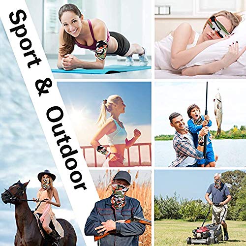 Sun Face Mask Neck Gaiter Windproof Scarf (Color 4(6 PCS))
