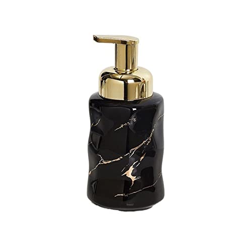 Soap Dispenser Bathroom 320ML Foam Press Bottle Bathroom Shampoo Separate Bottle Facial Mousse Foaming Bottle Kitchen Soap Dispenser (Color : Black)