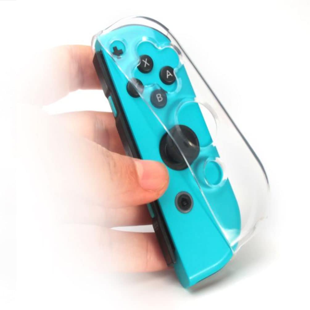 VANJUNN TPU Soft Protective Case for Nintendo Switch Joy-con, Transparent Clear Joy-con Case for Nintendo Switch with Shock-Absorption and Anti-Scratch Design(for joy-con only)