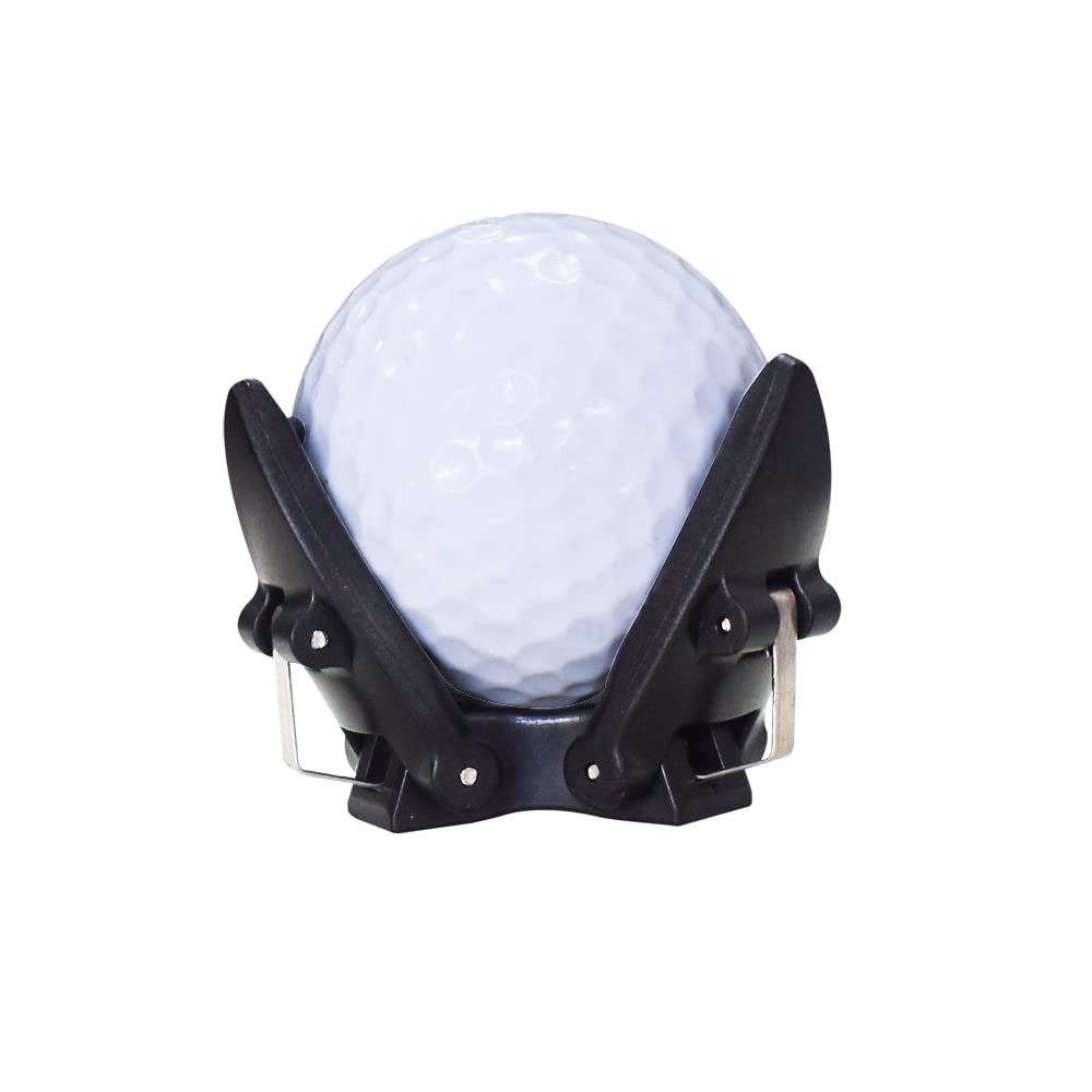 Yuauy 3 x Golf Ball Retriever Grabber Pick Up Back Saver Claw Put On Putter Grip Stainless Steel Spring Never Break Down 3-Prong Golf Accessory