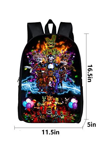 ZEK Cartoon Game Backpack Unisex Backpacks 3d Printing Backpack Sports Double Shoulder Bag Casual Daypacks 1-One Size