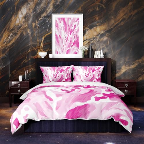 Placitiume Gamer Duvet Cover Set - Modern Games Bedding Set for Kids - Video Game Comforter Cover Set with Gaming Controller Design - Includes 2 Pillowcases, No Comforter