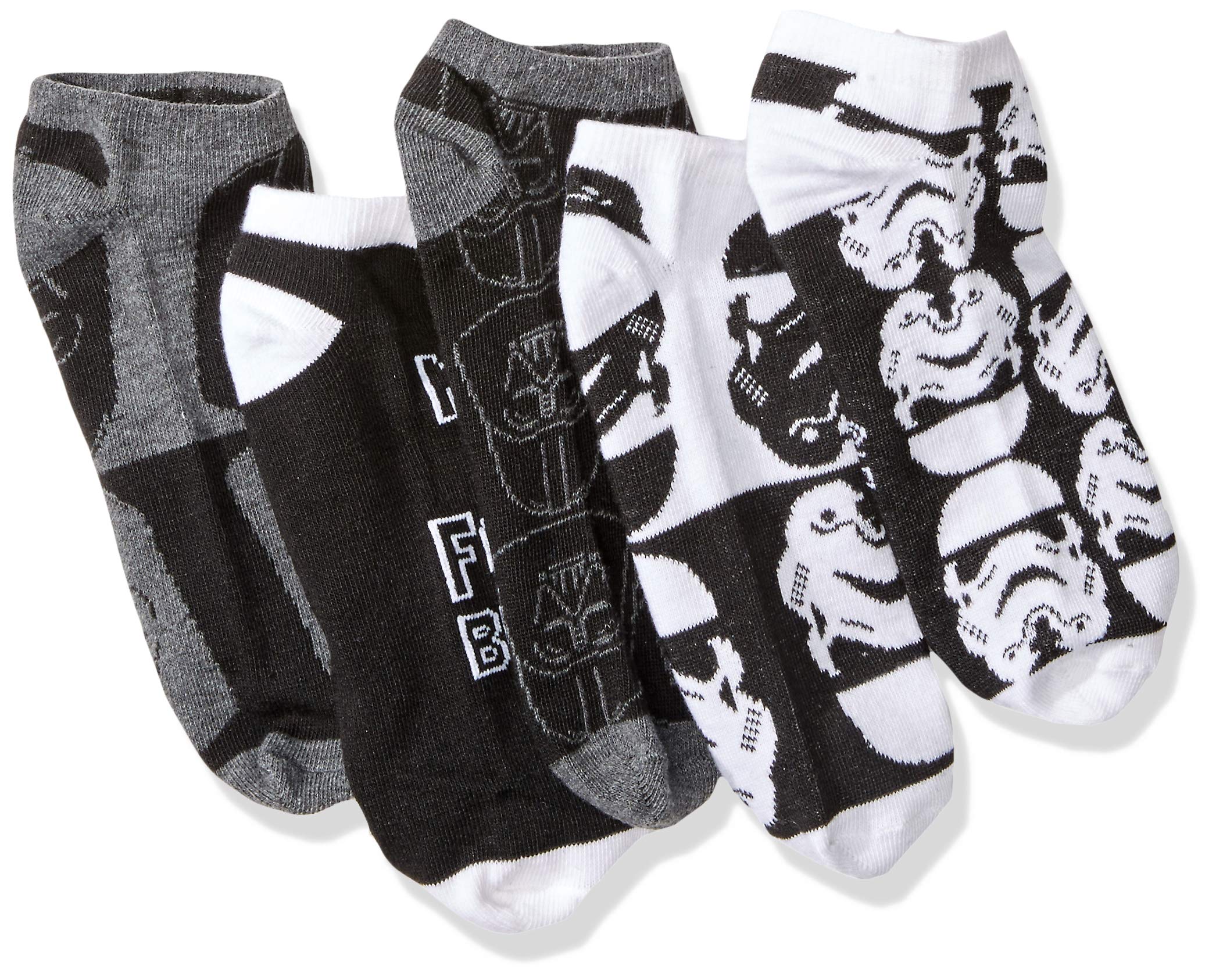 STAR WARS Stormtrooper Darth Vader 5 Pack Low Cut Socks
