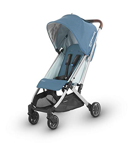 UPPAbaby Minu Stroller - Ryan (Teal Melange/Silver/Saddle Leather) + Minu Infant Car Seat Adapter for MESA + Mesa Infant Car Seat - Jake (Black)
