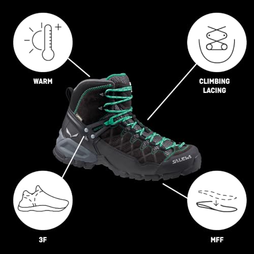 Salewa Men's MS ALP Trainer MID GTX Trekking & Hiking Boots, Black, 13