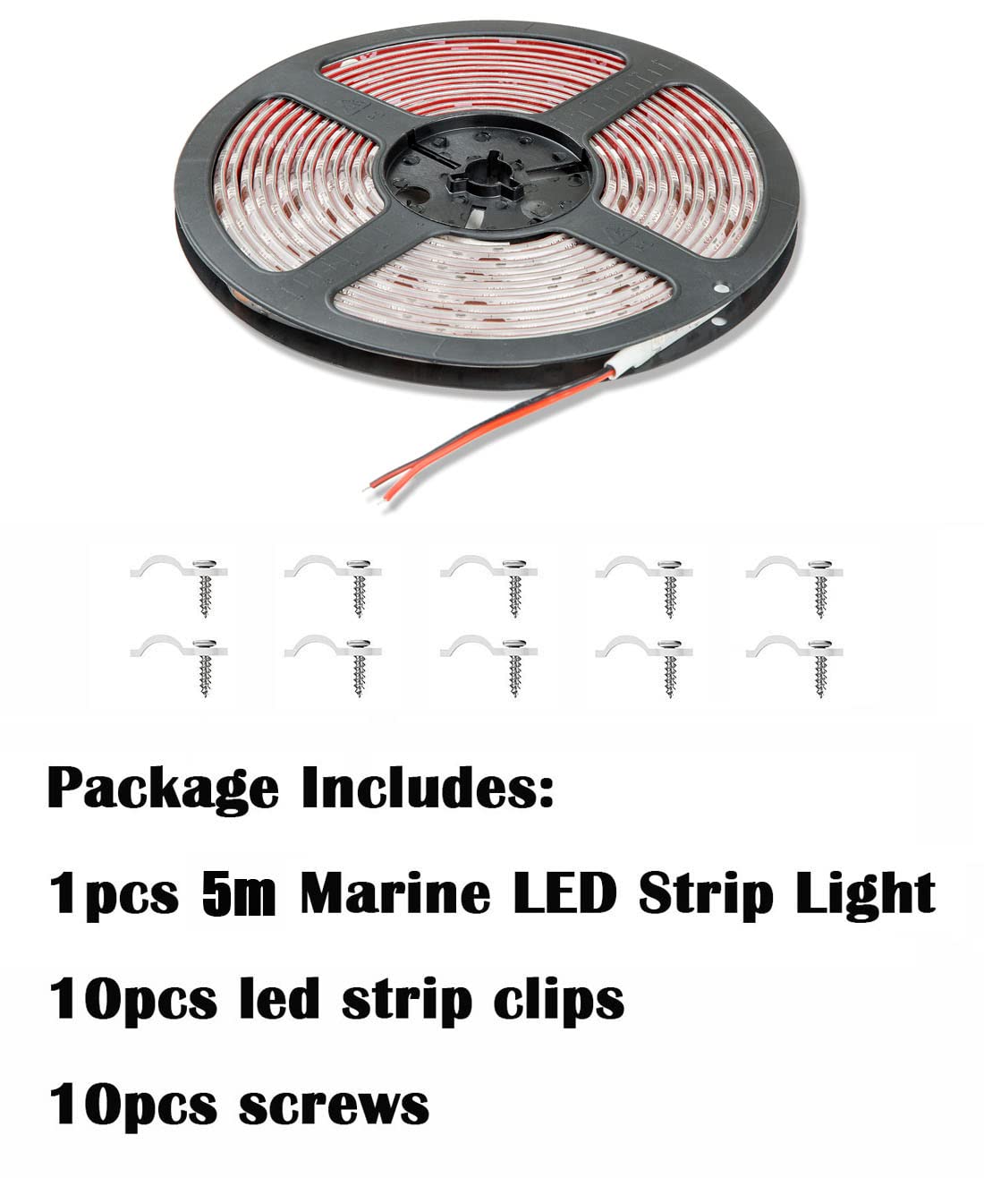 Seaponer Pontoon Boat Light, Marine Led Light Strip for Duck Jon Bass Sailboat Kayak Flex Lighting for Boat Deck Accent Courtesy Interior Lights Fishing, Green,12v, 5m(16.4ft)