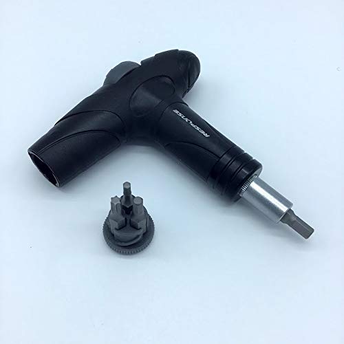 Response Adjustable Allen Wrench Torque Wrench Set - 4, 5, 6 NM - Includes 3mm, 4mm, 5mm Allen, T25 Tool Bits - T-Bar Bicycle and Multi Tool Wrench