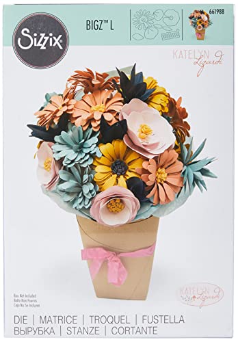 Sizzix, Multi Color, One Size Bigz L Die 661988, Bundle of Flowers by Katelyn Lizardi