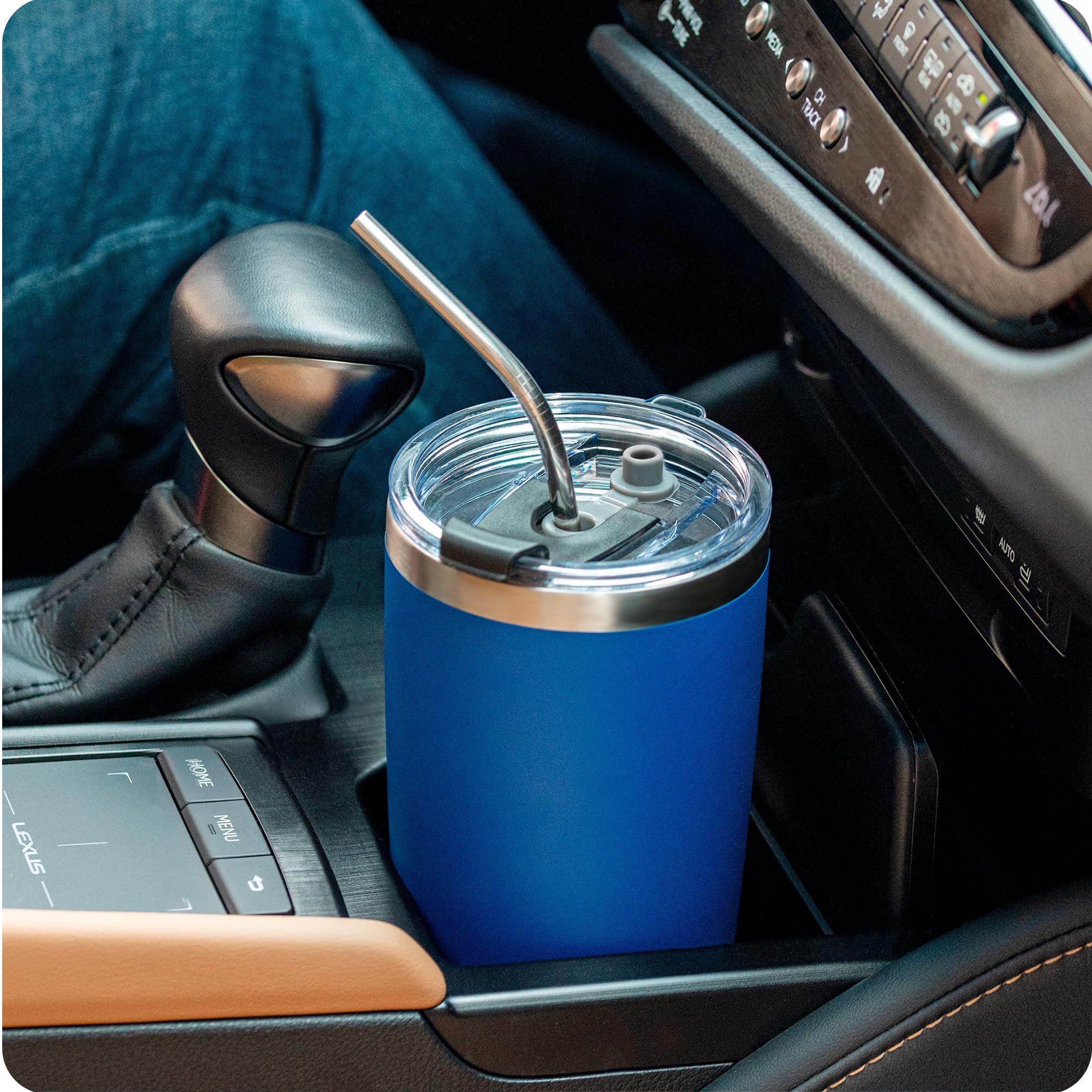 Prurex 20 oz Tumbler Lids,Replacement Lid for 20 oz Yeti Rambler,Old Style Rtic and More,Straw Friendly, 20 oz Tumbler,Cup Cover (Black)