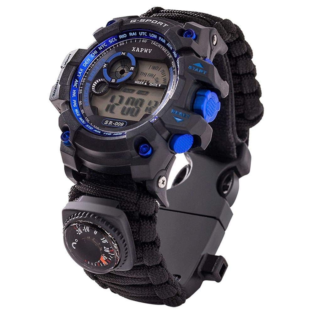 Suui 50 M Waterproof Tactical Watch£¬7 in 1 Multifunctional Outdoor Watch Gear