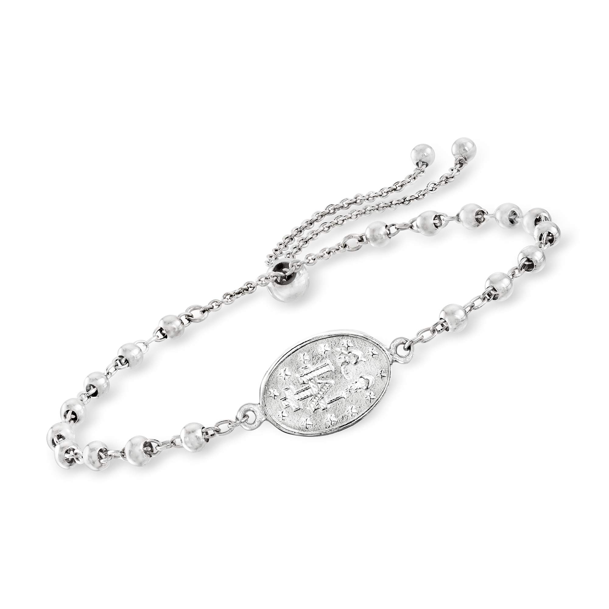 Ross-Simons Sterling Silver Jewelry Set: 2 Religious Symbol Bolo Bracelets
