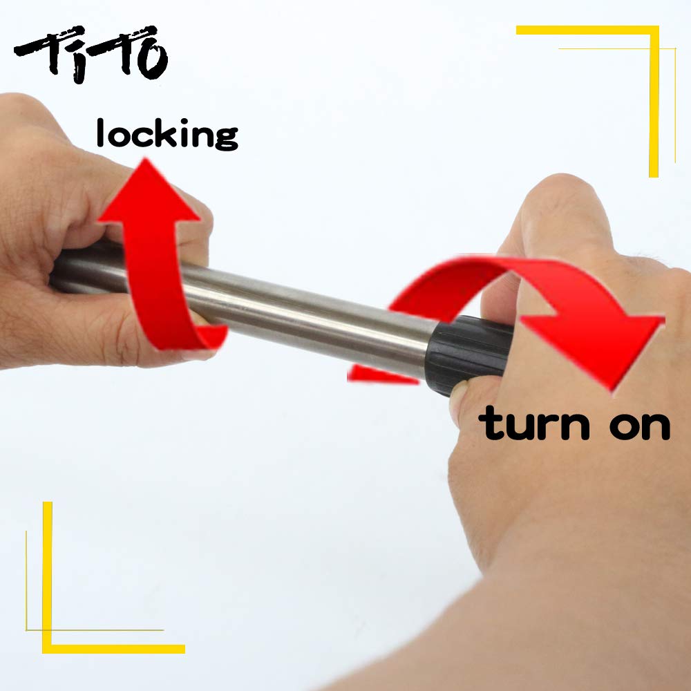TiTo Titanium Trekking Pole Outdoor Camping GR9 Titanium Alloy Lightweight Hiking Telescopic Stick Walking Trekking Pole (Internal Wu Rod tip)