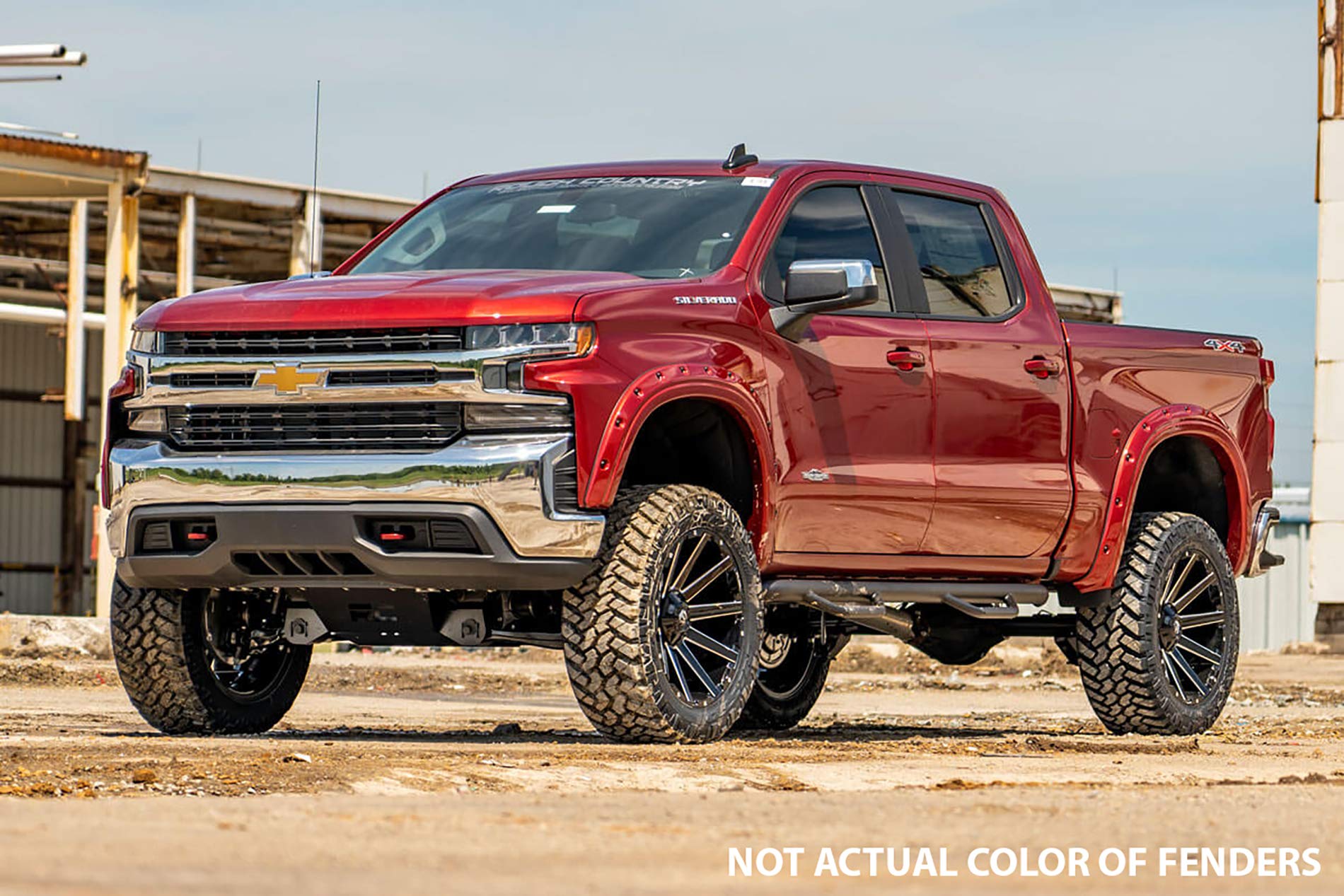Rough Country Pocket Fender Flares for 2019-2022 Chevy Silverado 1500 - F-C11911