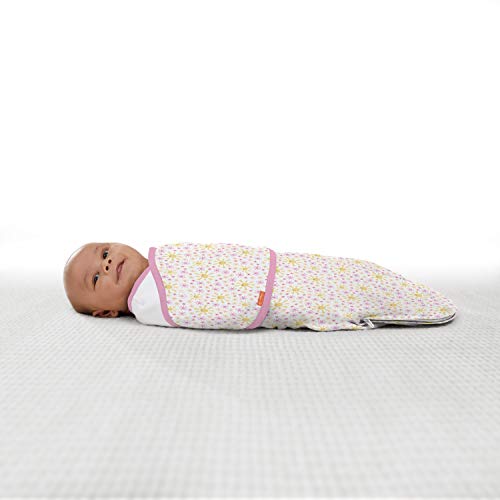 SwaddleMe Luxe Whisper Quiet Swaddle β Size Small/Medium, 0-3 Months, 2-Pack (You Are My Sunshine) Extra-Soft Newborn Swaddle Wrap With Silent Fabric Closure and Bottom Zipper for Diaper Changes