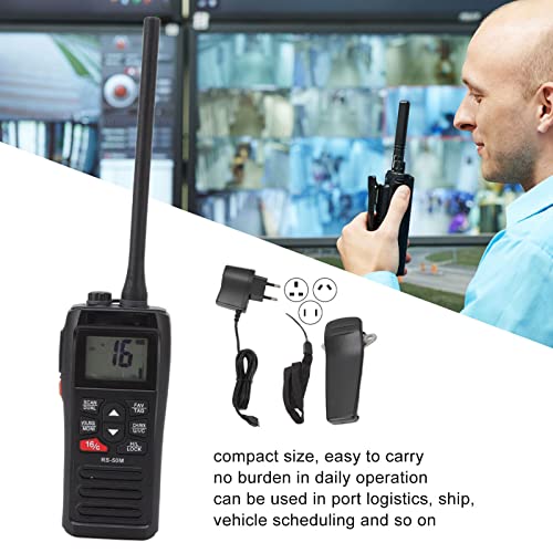 Walkie Talkies Portable Rechargeable AC100-240V Floating Marine Radio for Ship (US Plug)