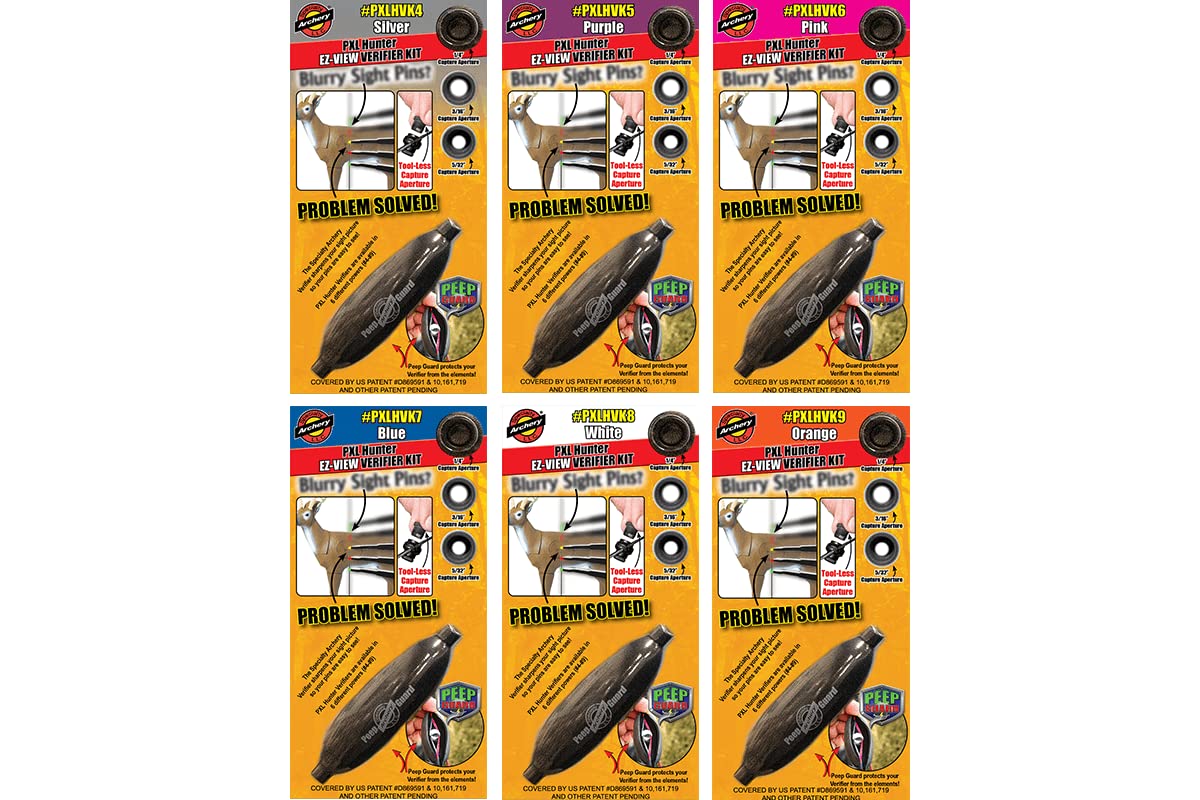 Specialty Archery - PXL Hunter - EZ View - Verifier Kit - w/ #4 Verifier & Peep Guard - Silver