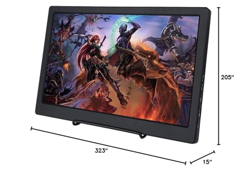 SunFounder RPi Display-Portable 2 HDMI Gaming Monitor-13.3 Inch, 1920x1080-For PS4, RPi, WiiU, Xbox 360, Windows 7/8/10