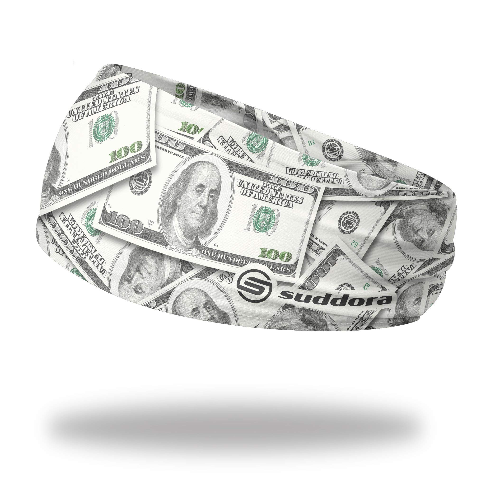 Suddora Dolla Bills Non Slip Tapered Headbands - Running, Sports and Outdoor Activity