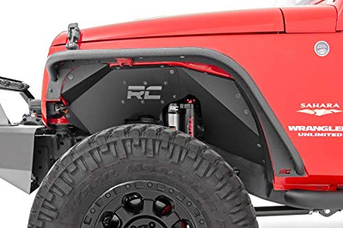 Rough Country 8" Front Tubular Fender Flares for 07-18 Jeep Wrangler JK - 10531