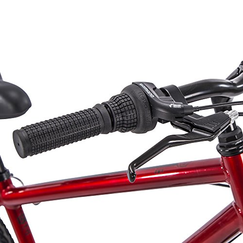 ROYCE UNION RMY 700c Mens 21-Speed Hybrid Comfort Bike, 21" Aluminum Frame, Metallic Red