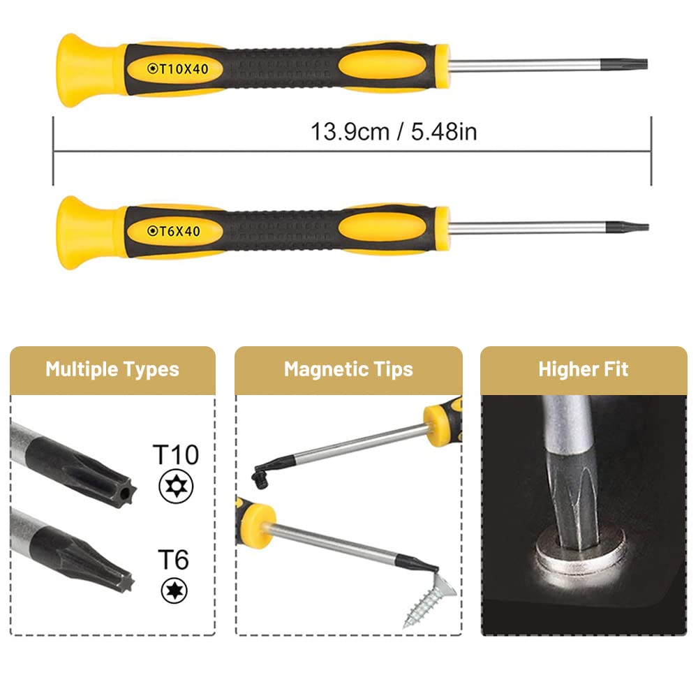 Repair Kit for NS Switch, Younik 17 in 1 Switch Screwdriver Set, Screwdriver Game Bit Repair Tool Kit for NS Switch/Switch Lite/J-Con/DS/NES/SNES/DS Lite/GBA