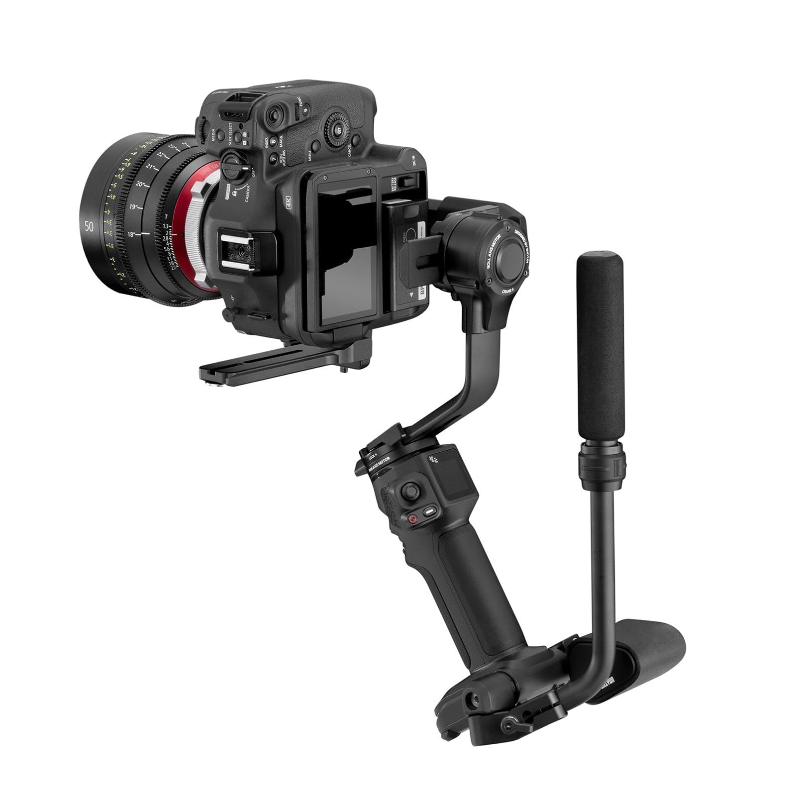 Zhiyun Crane 4 Combo w/ Wrist rest Support and Sling Grip, Gimbal Stabilizer for DSLR Camera R Cinema Cameras Camcorder for Sony Canon Panasonic Nikon Camera, Blackmagic 6K 4K