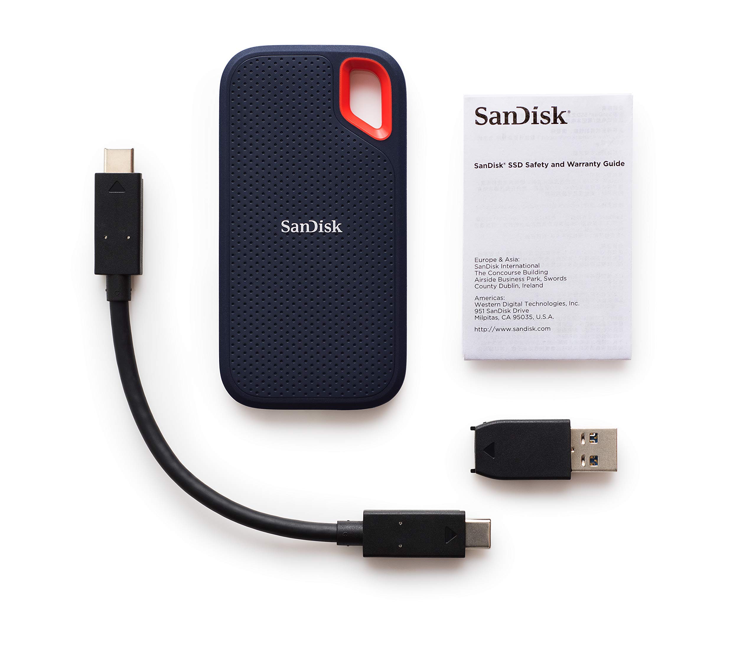 SanDisk 1TB Extreme Portable External SSD - USB-C, USB 3.1 - SDSSDE60-1T00-G25 (Renewed)