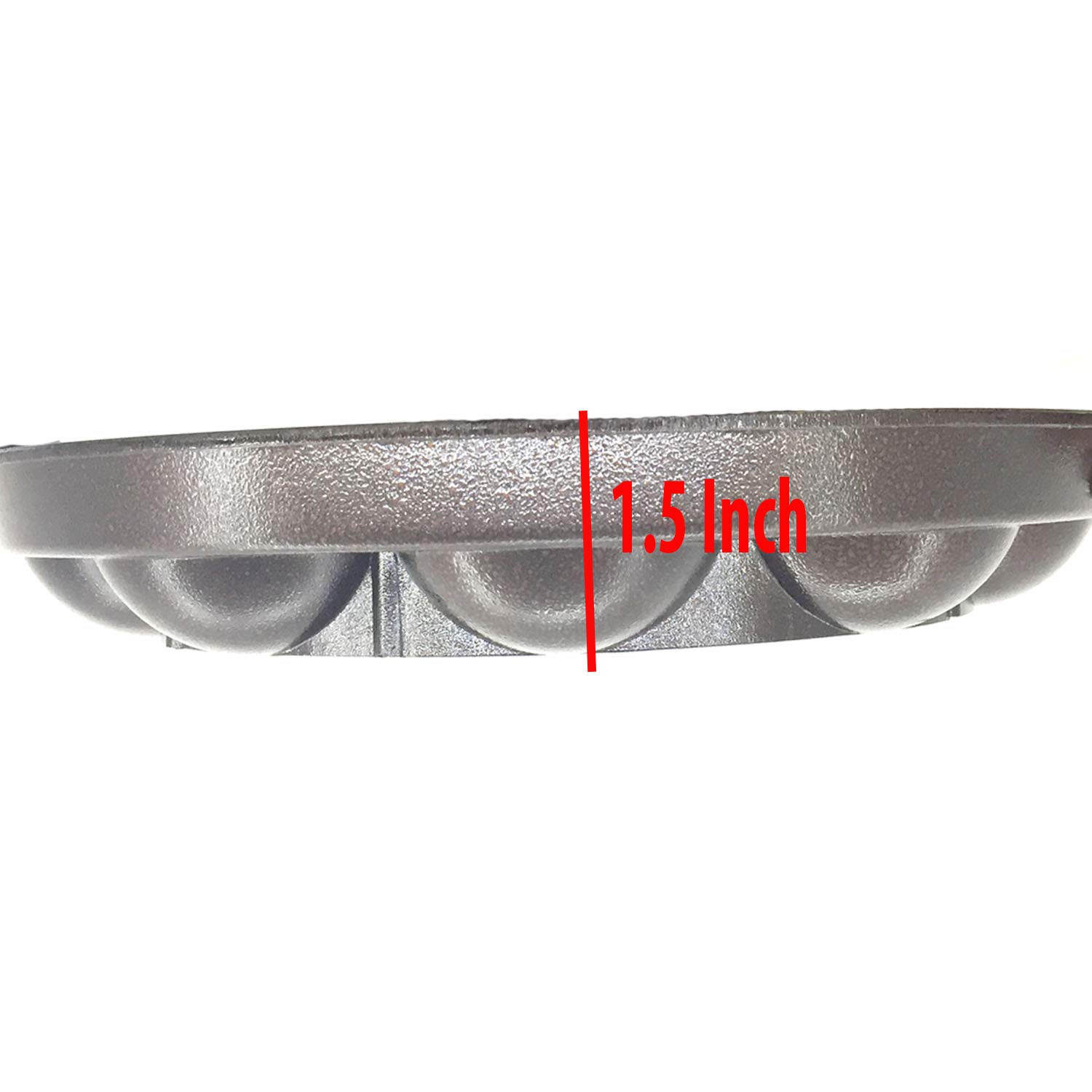 YADNEH Nonstick Appam Maker 12 Pits Aluminum Appam Patra With Stainless Steel Lid Appa Chetty Paniyaram Pan Patra 1 Spatula 1 Scrubber