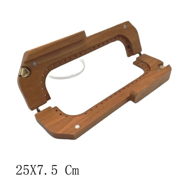ZLXDP Handmade Solid Wood Material Wooden Purse Frame Bag Parts (Color : E, Size : 1)