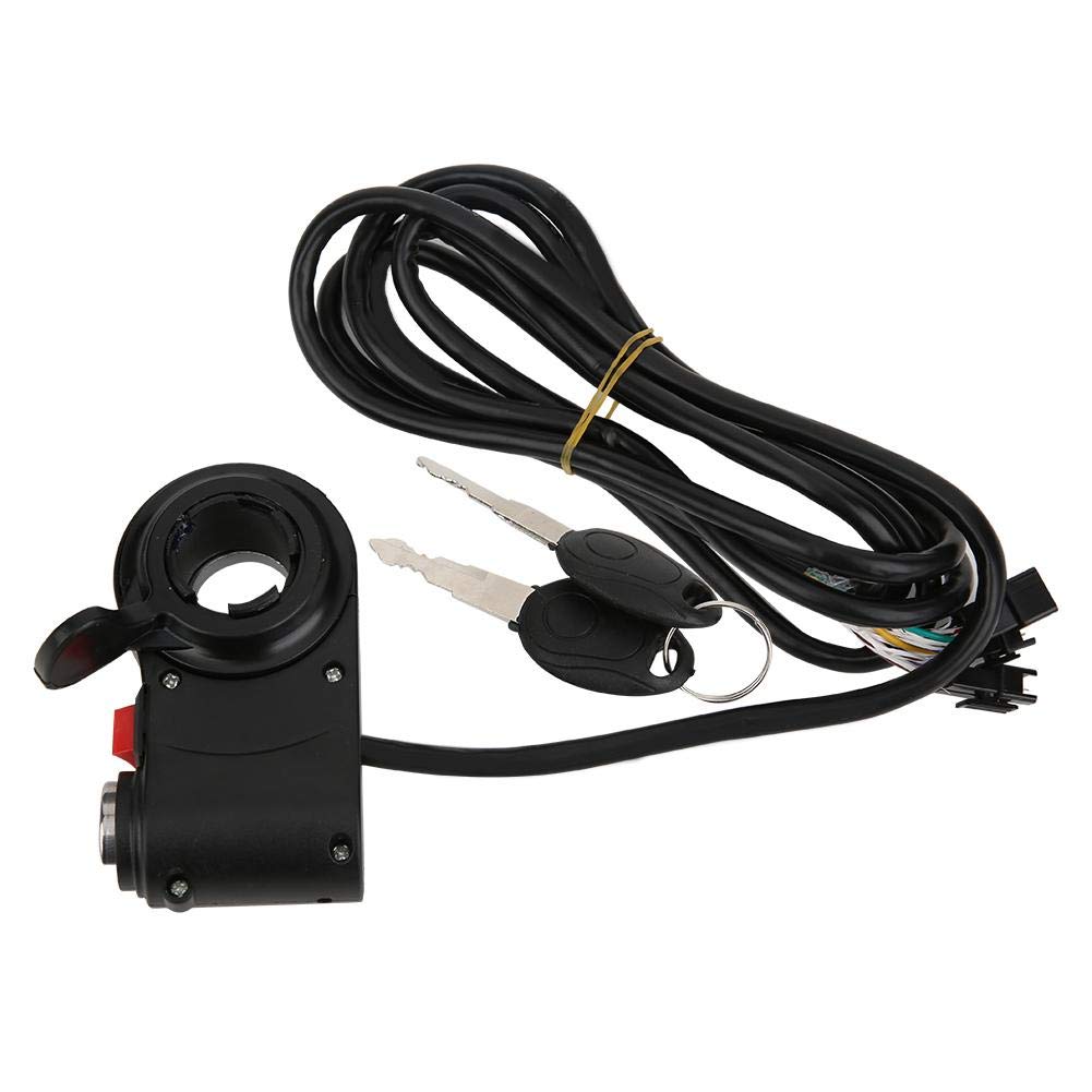 Thumb Lock Handlebar Switch, 98% Efficiency Automatic Identification Multifunction Voltage Display Handlebar Switch Electric Bike Accessory