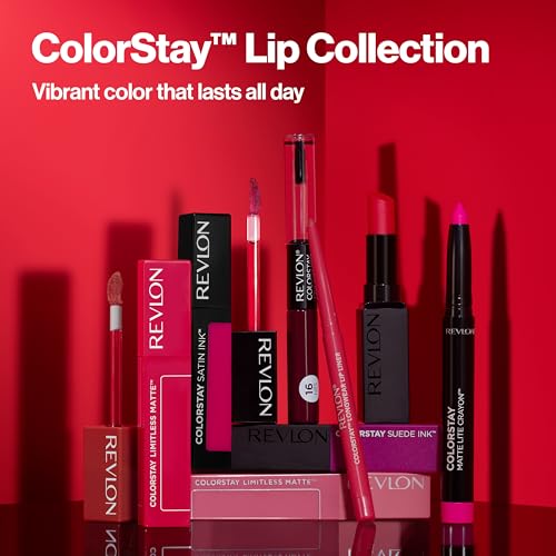 REVLON Liquid Lipstick with Clear Lip Gloss, ColorStay Overtime Lipcolor, Dual Ended with Vitamin E, 380 Always Sienna, 0.07 Fl Oz (Pack of 1)