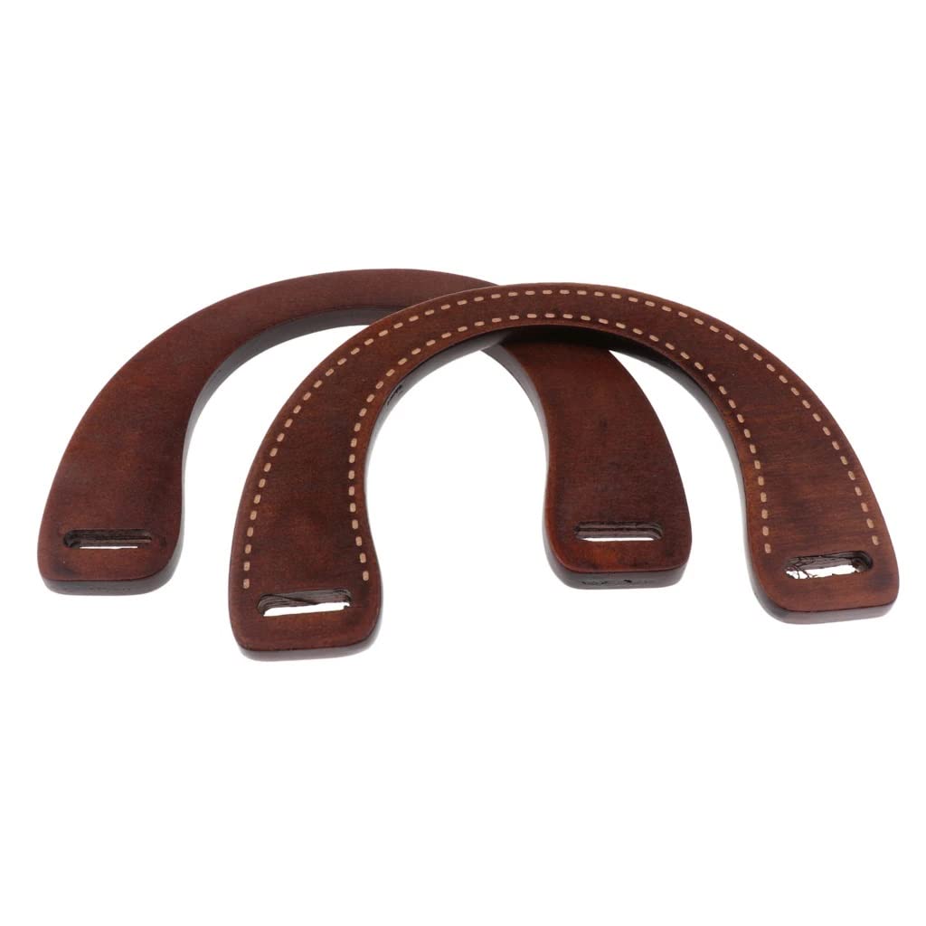 ZLXDP Wooden Bag Handle Purse Frame Strap Handbag Craft Repair Accessories