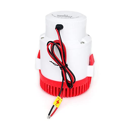 XuuSHA Hand Bilge Pump Large Flow Dc 12v 24v Bilge Pump 3700GPH Electric Water Pump Bilge Pump Automatic (Voltage : 12V)