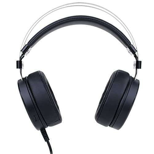 Redragon H901 Gaming Headset with Microphone for PC and Built-in Noise Reduction Works with Computer, Laptop, Tablet, Playstation 4, PS4, Xbox One (Stereo Adapter Included)