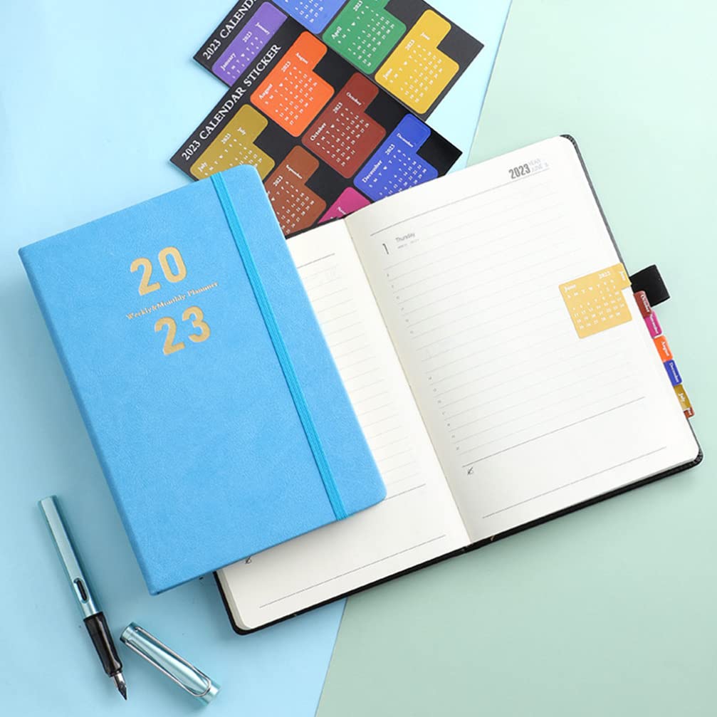 Zerodeko 2023 Calendar Notebook 365 Day Journal Notepad Schedule Book Daily Weekly Appointment Book Time Management Manual Planner