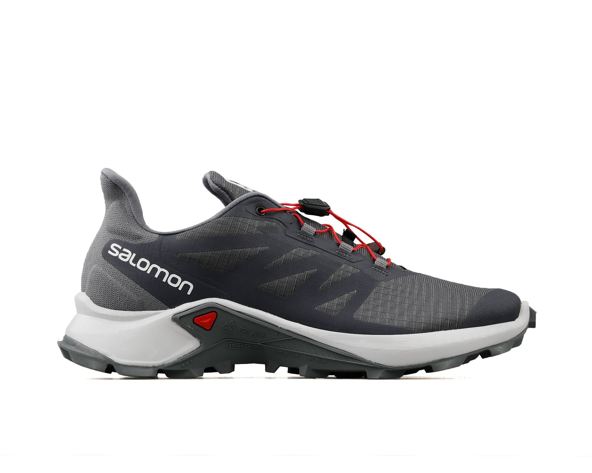 Salomon Supercross 3 Trail Running Shoes for Men, Ebony/Lunar Rock/Quiet Shade, 11