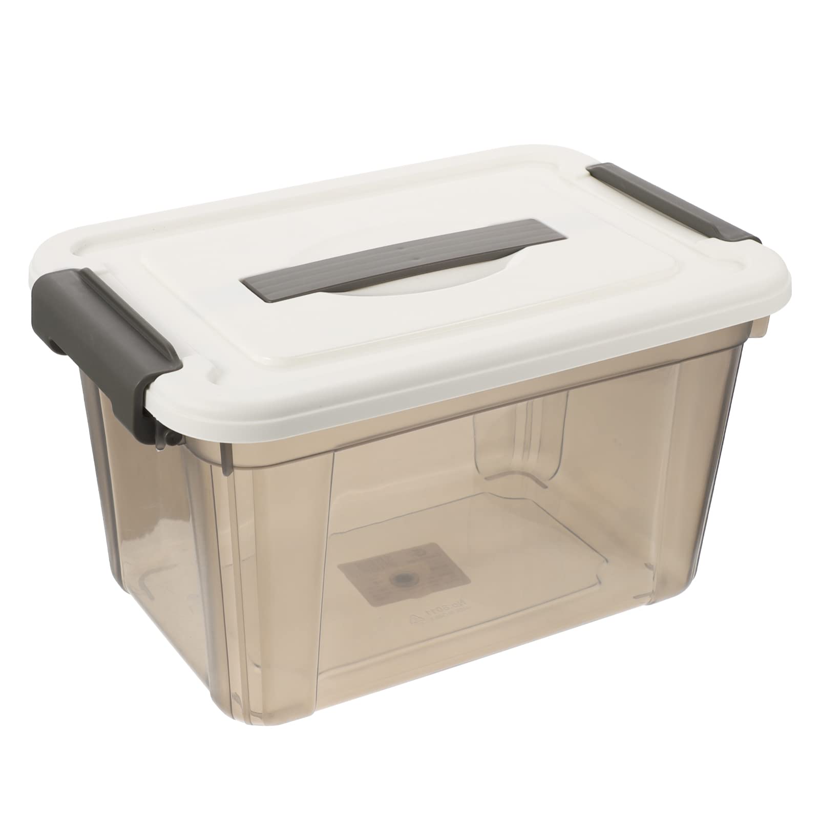 Zerodeko Storage Bins Storage Latches Box Plastic Storage Bin Stackable Storage Organizer Box with Lid Storage Bin Clothes Box Sundries Latches Bin for Garage Office Plastic Storage Bins