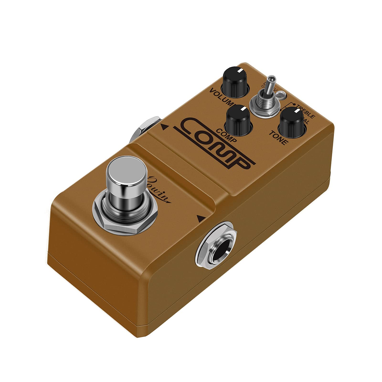 Rowin Analog Mini Opto compressor Box Guitar Compression Pedal with 9V DC Pedal Power Supply