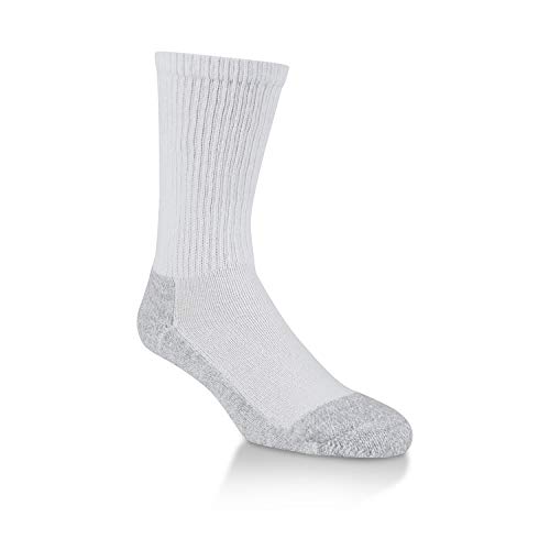 POWER-CUSHIONED Performance Crew X-Large 6 Pair Pack (White)