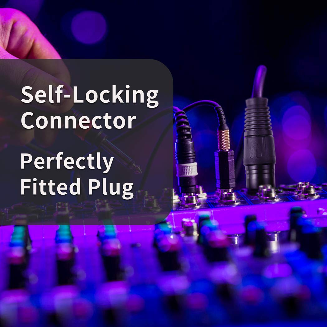 XLR Cable,Microphone Cable Xlr Male to Female 3 ft Mic Cord 24AWG Pure Copper Wire Core Soft Wear Resistant Patch Extension Cables