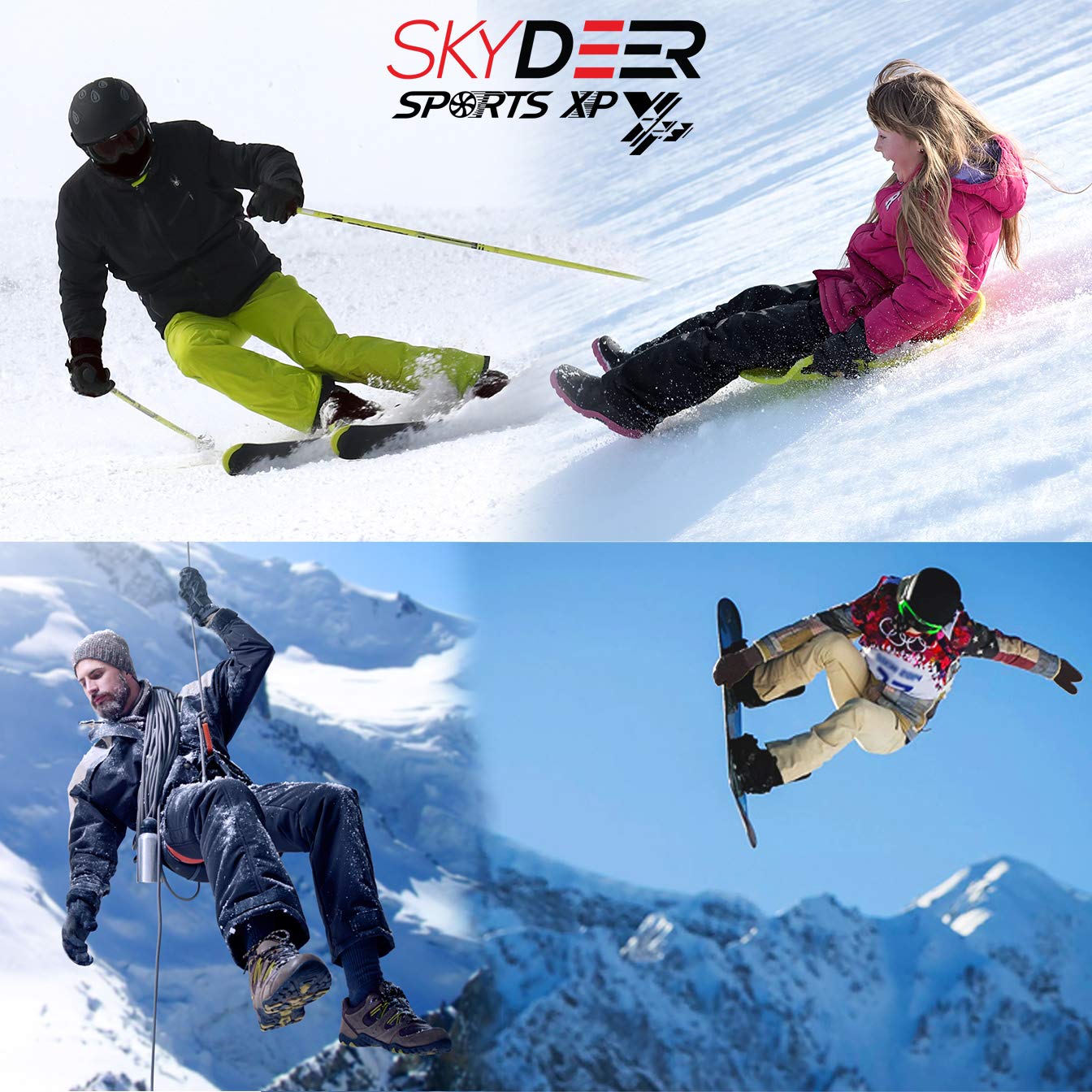 SKYDEER Winter Gloves with Premium Genuine Deerskin Suede Leather and Windproof Polar Fleece (SD8661KW/L)